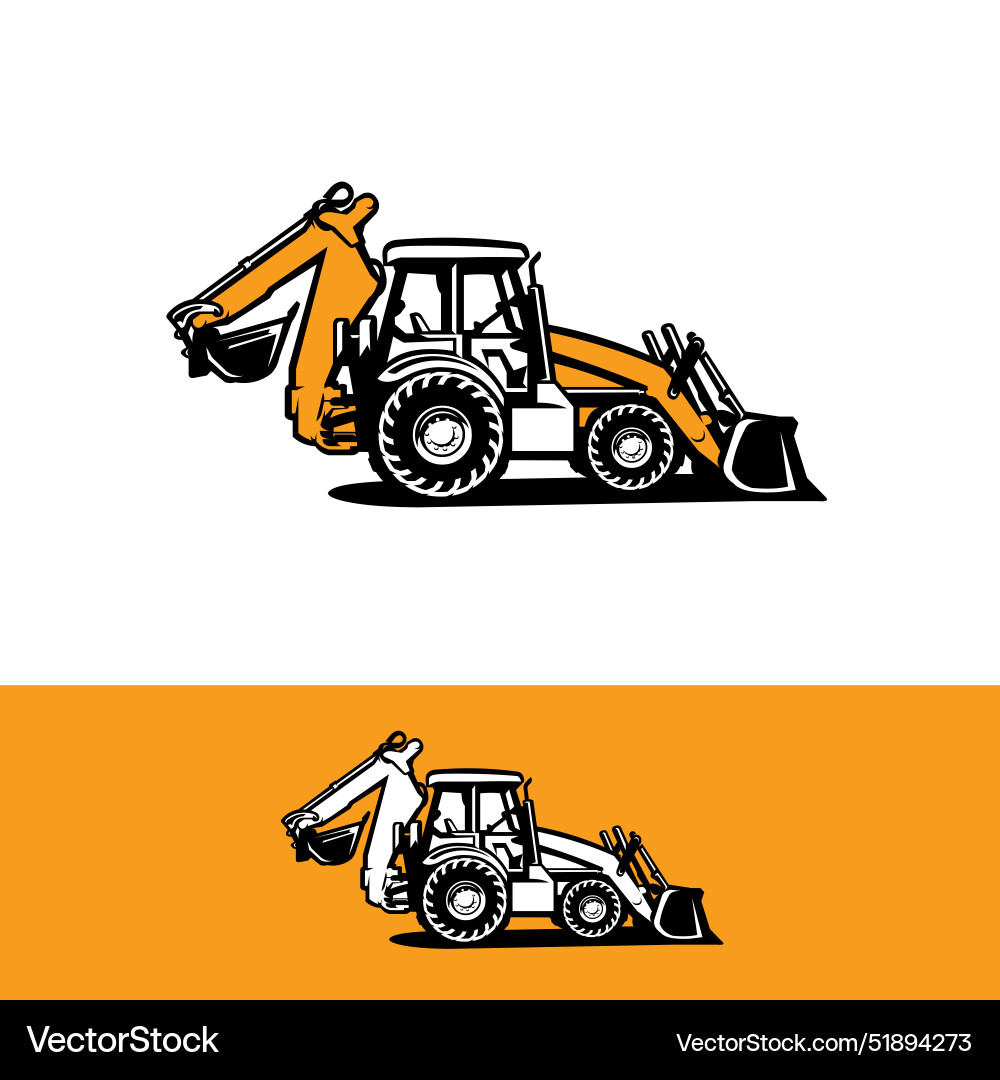 Backhoe Vector