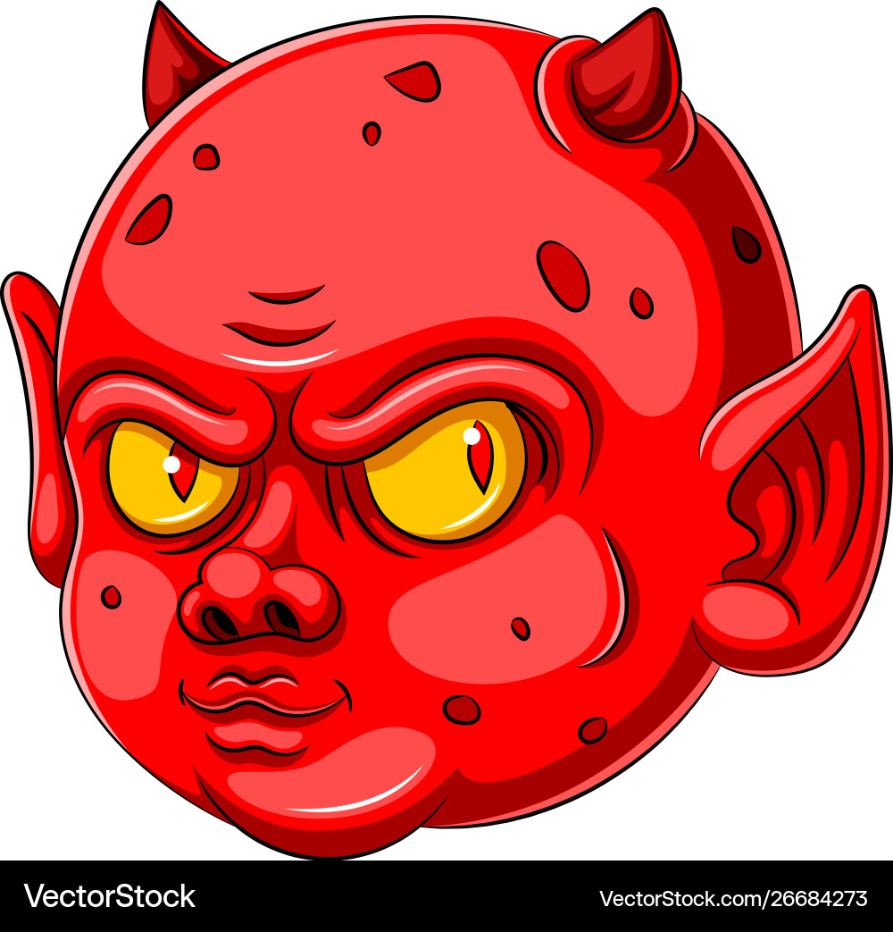 Cute Baby Devil Cartoon Royalty Free Vector Image