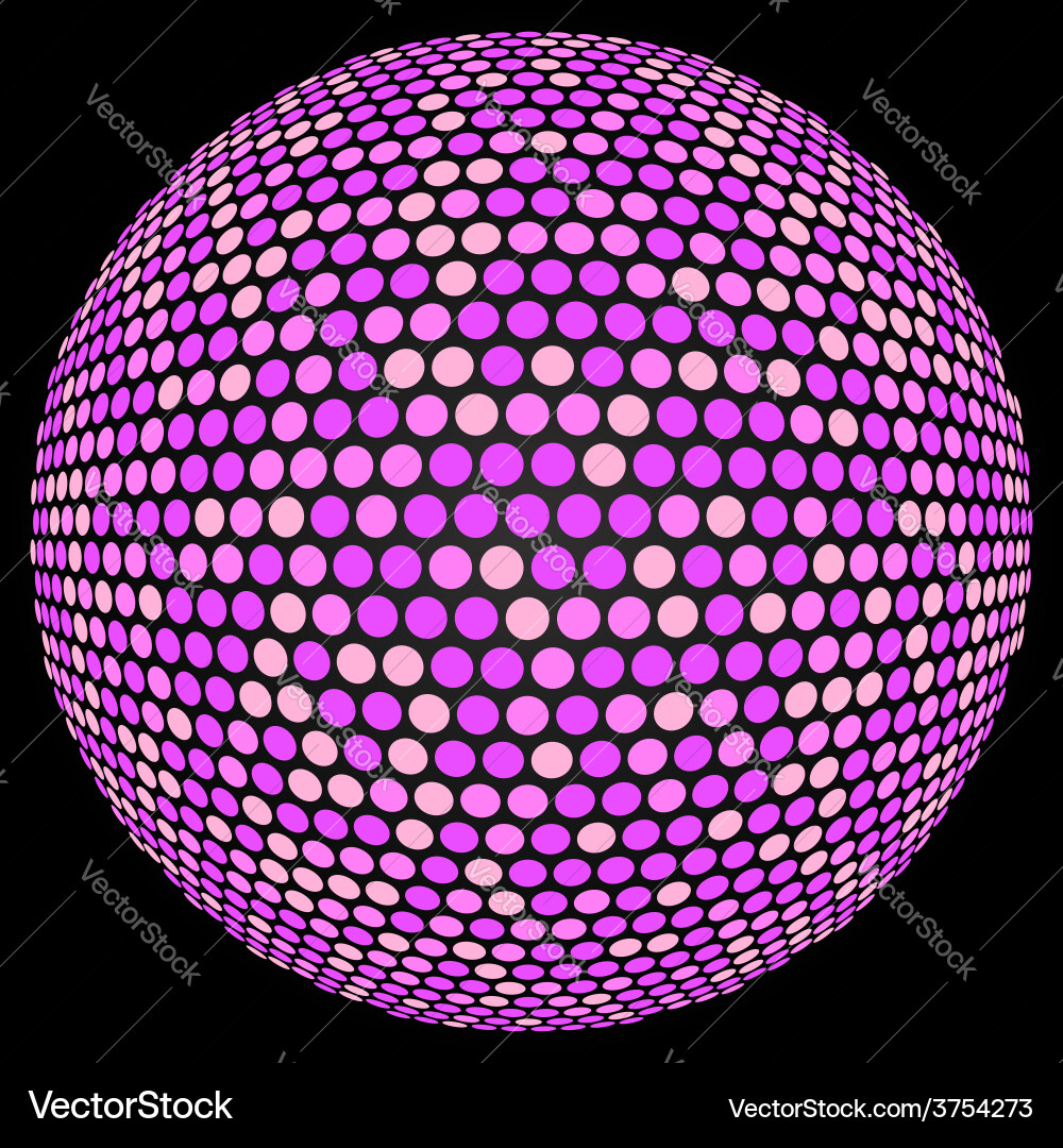 Dotted sphere Royalty Free Vector Image - VectorStock