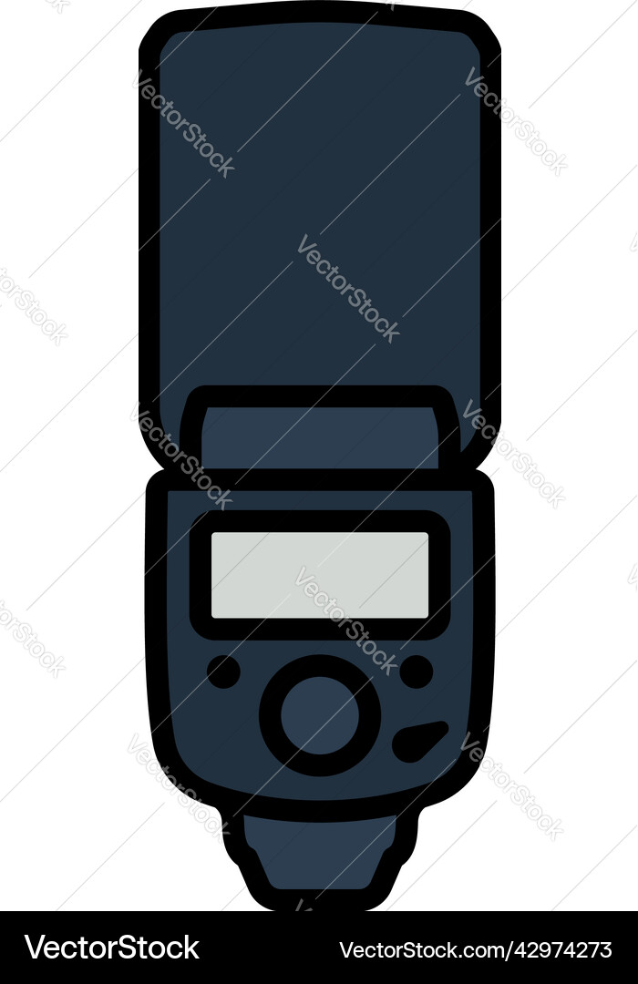 Icon of portable photo flash Royalty Free Vector Image