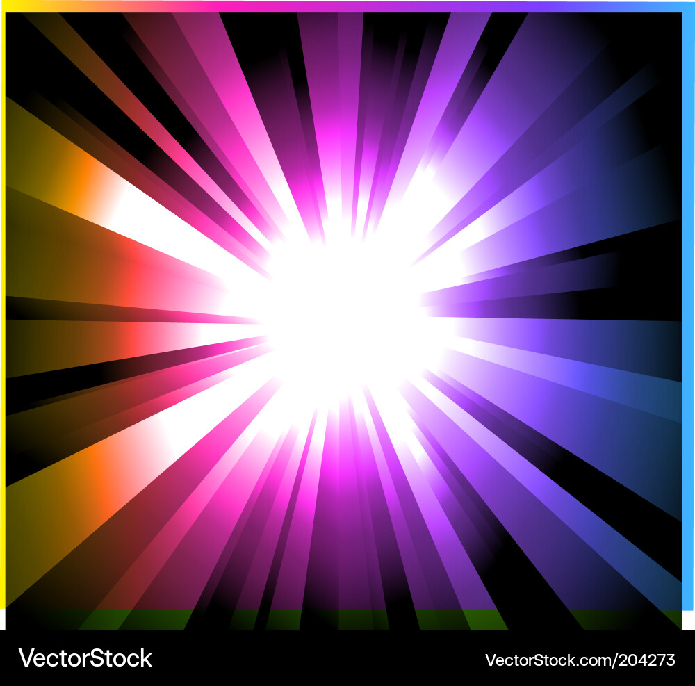 Light explosion Royalty Free Vector Image - VectorStock