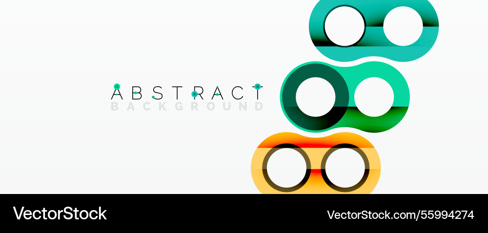 Abstract circle element composition with Vector Image