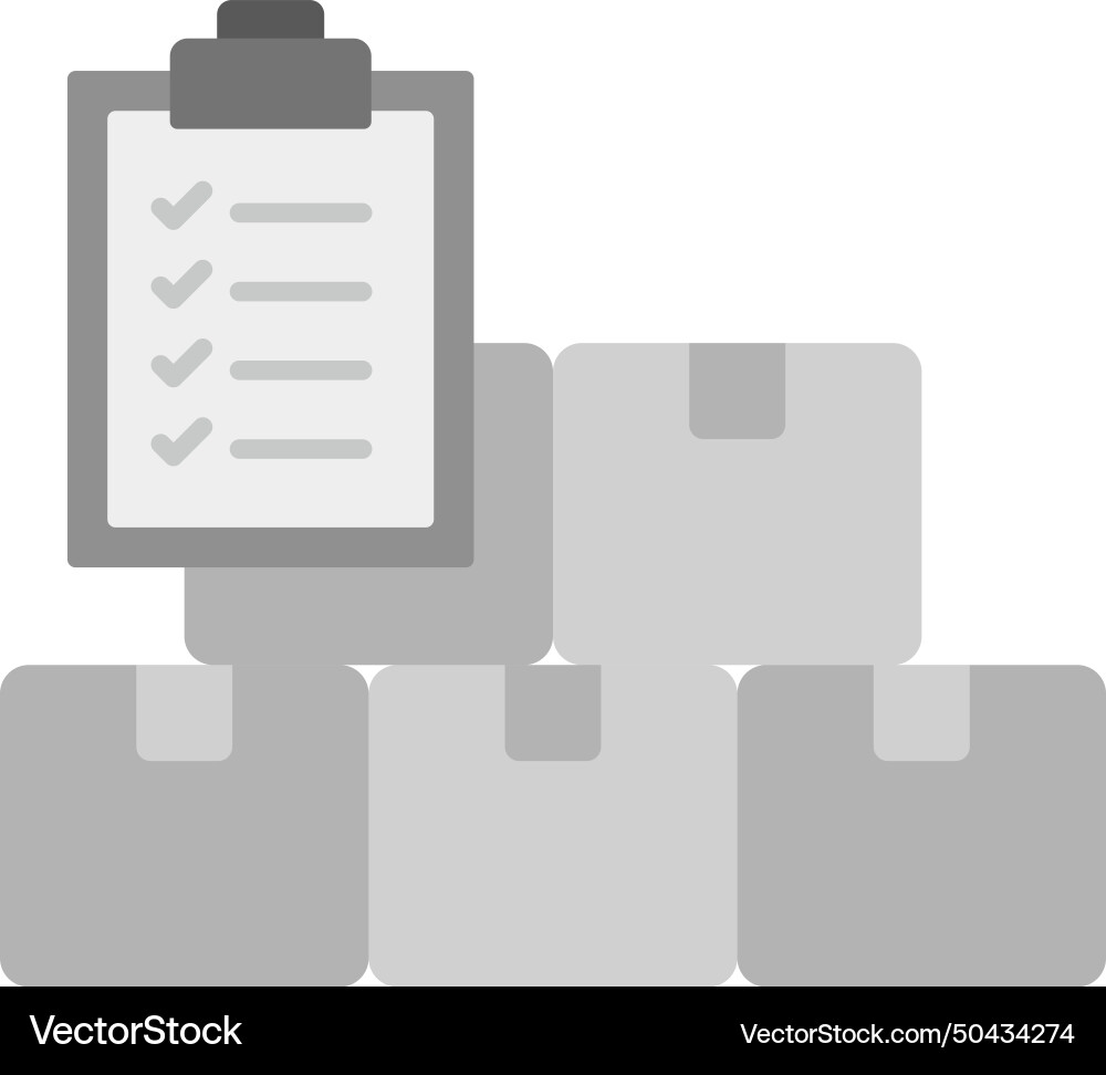 Inventory management icon image Royalty Free Vector Image