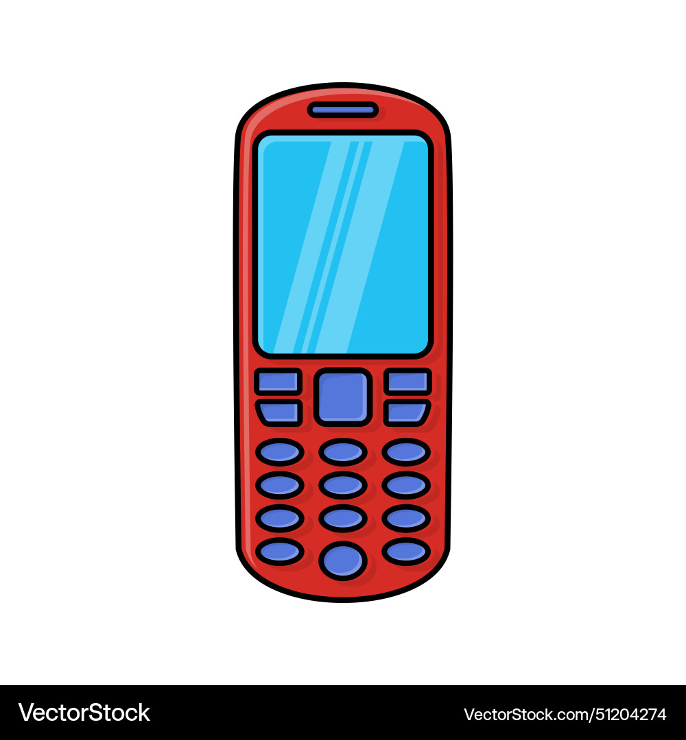 Mobile phone icon device gadget technology Vector Image