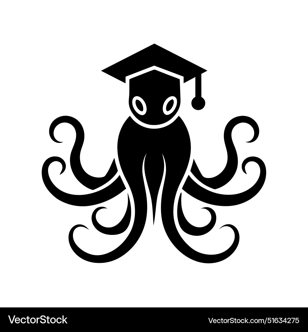 An art of education logo fea Royalty Free Vector Image