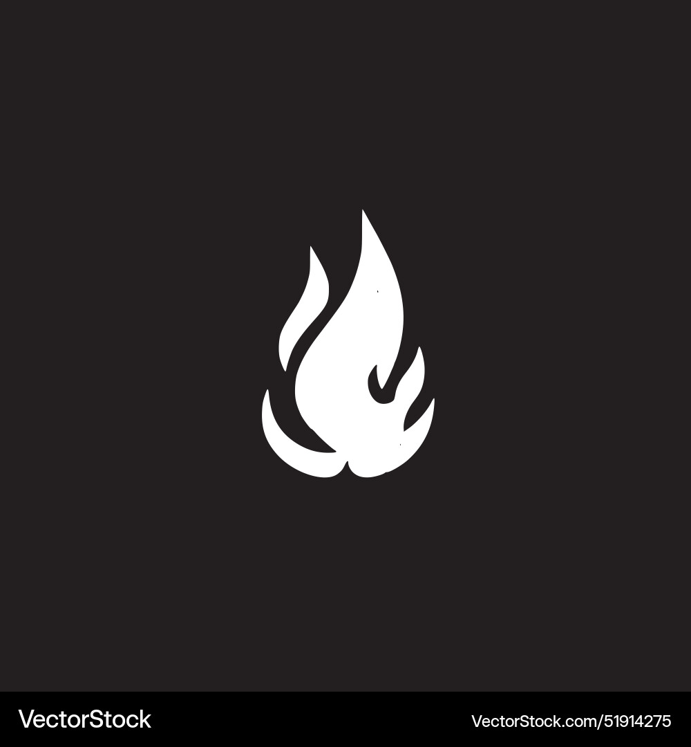 Fire - minimalist and simple silhouette Royalty Free Vector