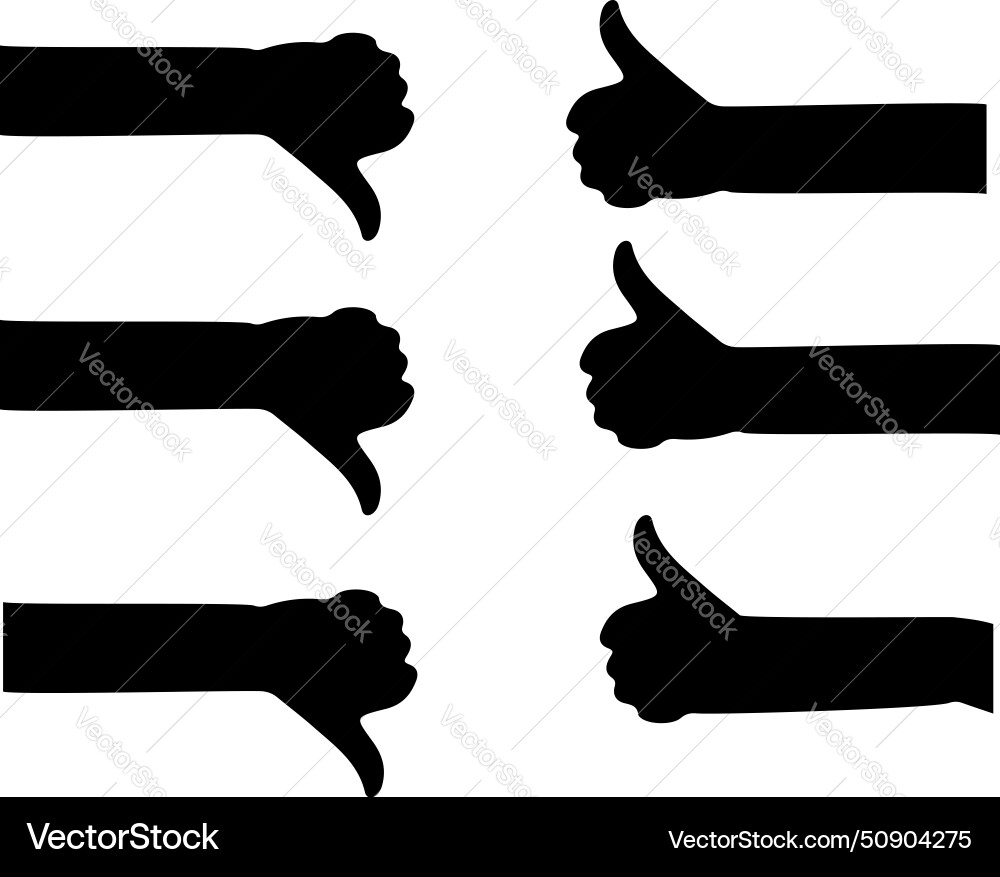 Thumbs up Royalty Free Vector Image - VectorStock