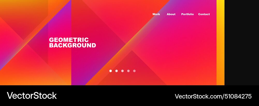 Vibrant geometric background with colorful shapes Vector Image
