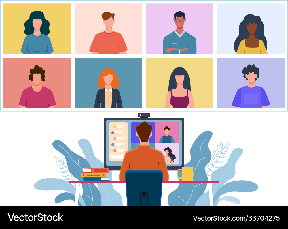 Video Conferencing Vector Images (over 2,100)