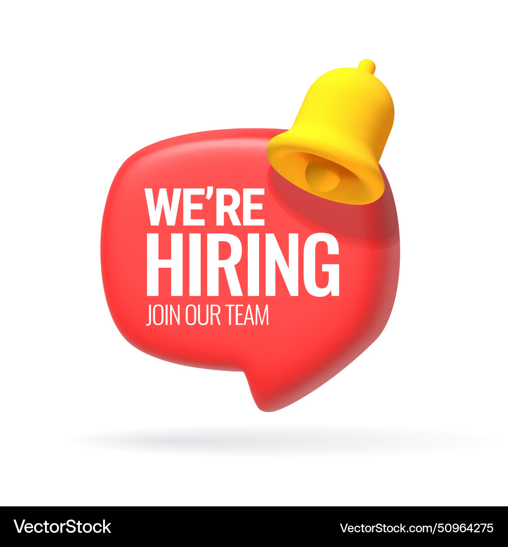 We are an ad for advertising campaign Royalty Free Vector