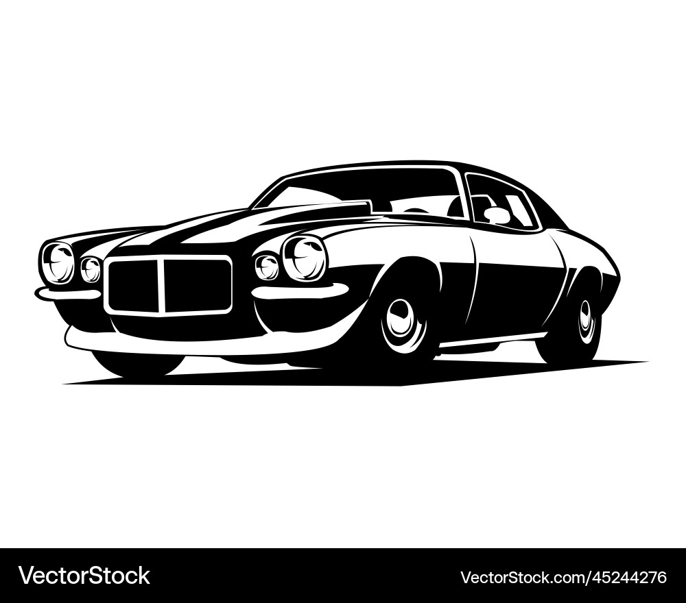 Classic Chevrolet Camaro Royalty Free Vector Image