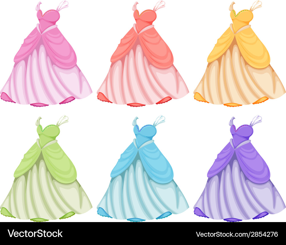 Dresses Royalty Free Vector Image - VectorStock