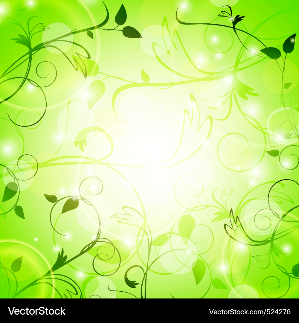 Floral Swirl Background Royalty Free Vector Image