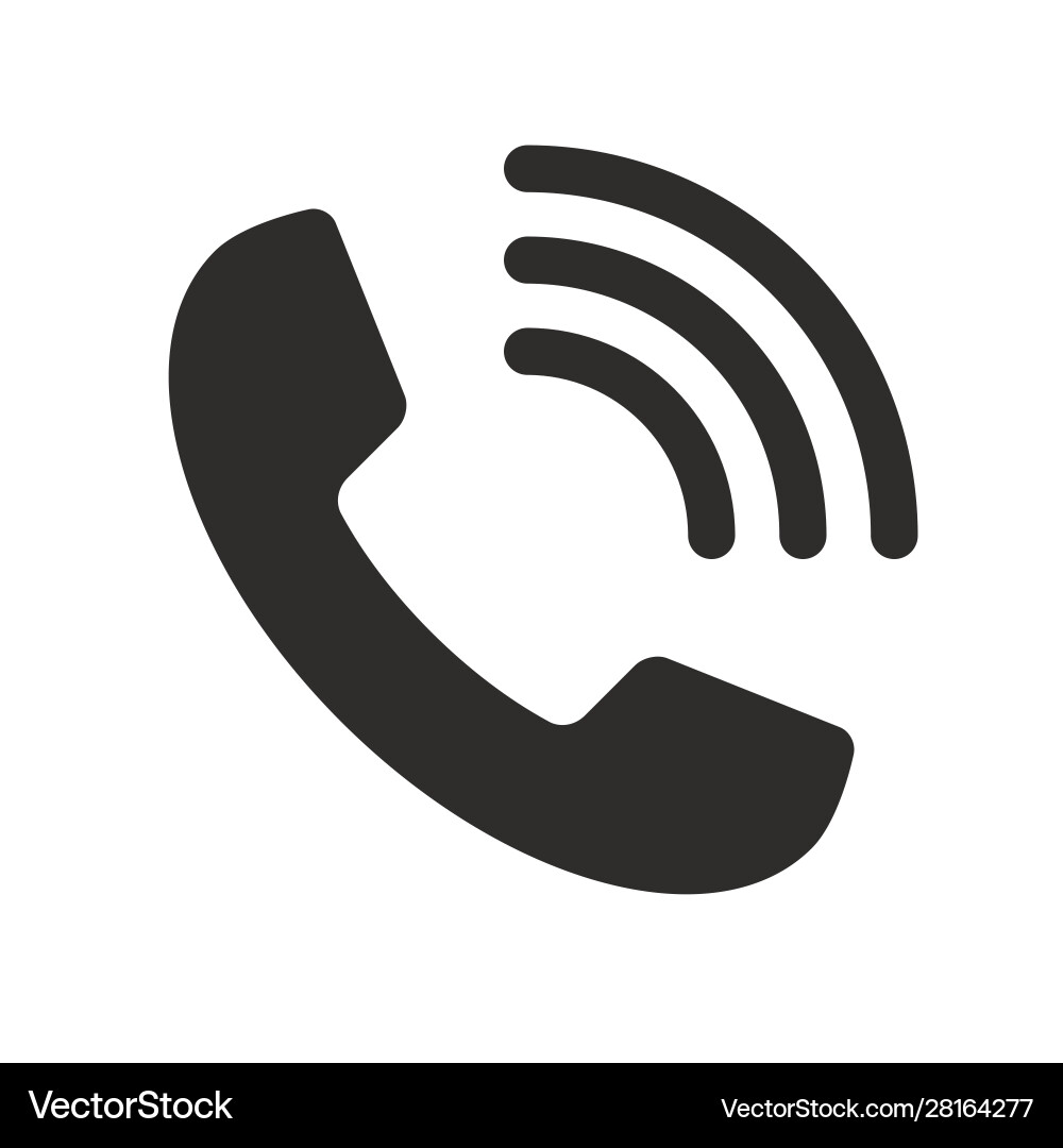 Flat phone icon Royalty Free Vector Image - VectorStock