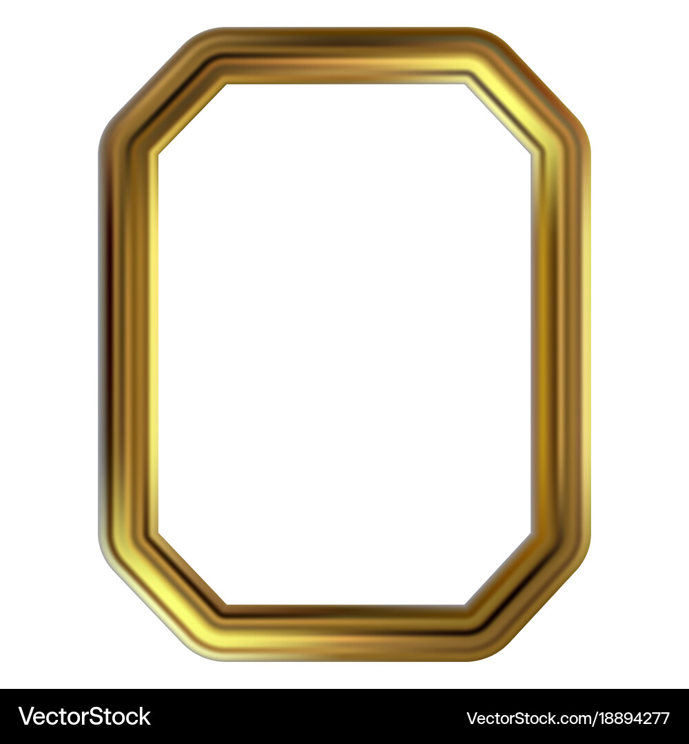Frame gold clip art Royalty Free Vector Image - VectorStock