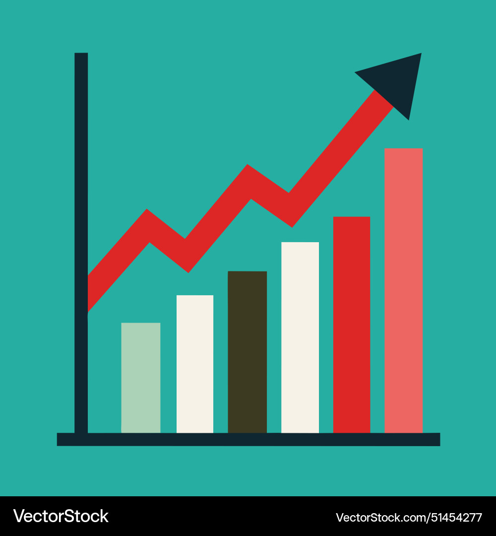 Gdp growth Royalty Free Vector Image - VectorStock