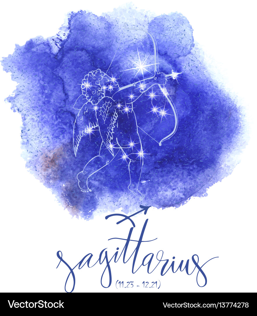 Astrology sign sagittarius Royalty Free Vector Image