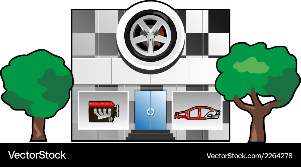Auto factory Royalty Free Vector Image - VectorStock