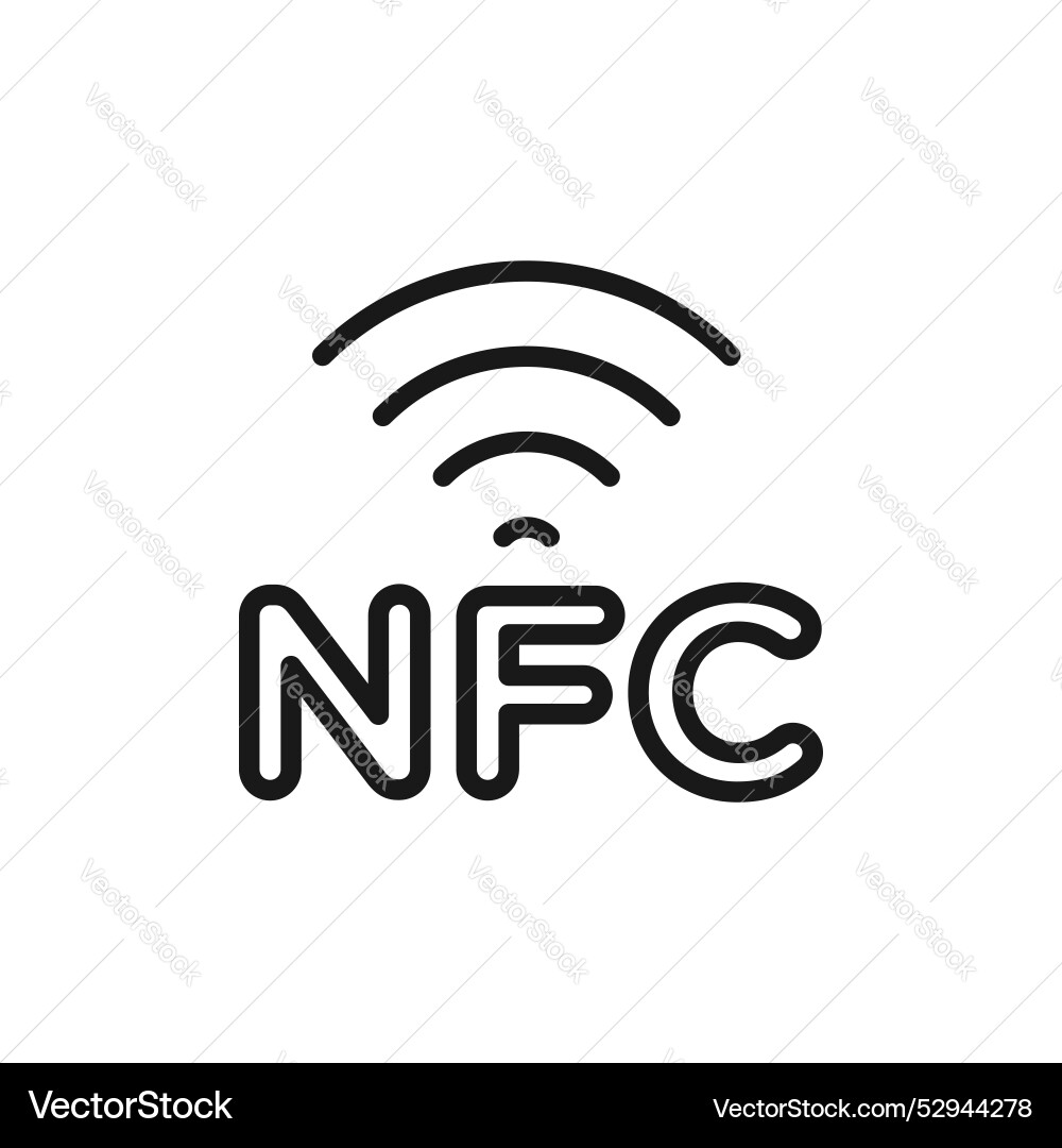 Nfc icon Royalty Free Vector Image - VectorStock