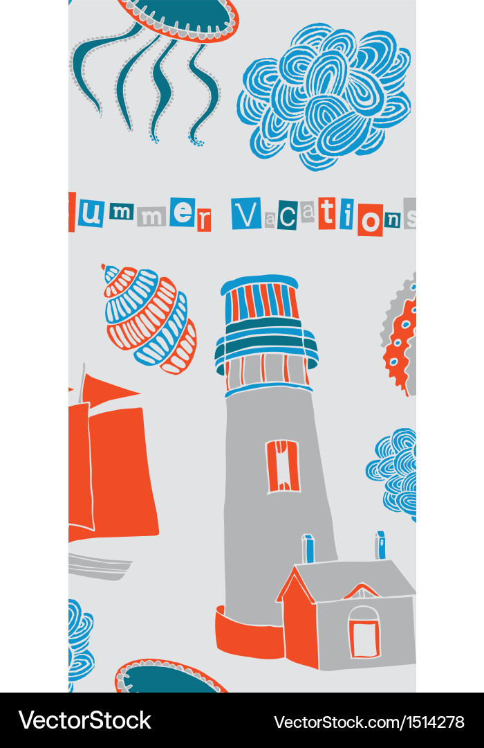 Sea love Royalty Free Vector Image - VectorStock