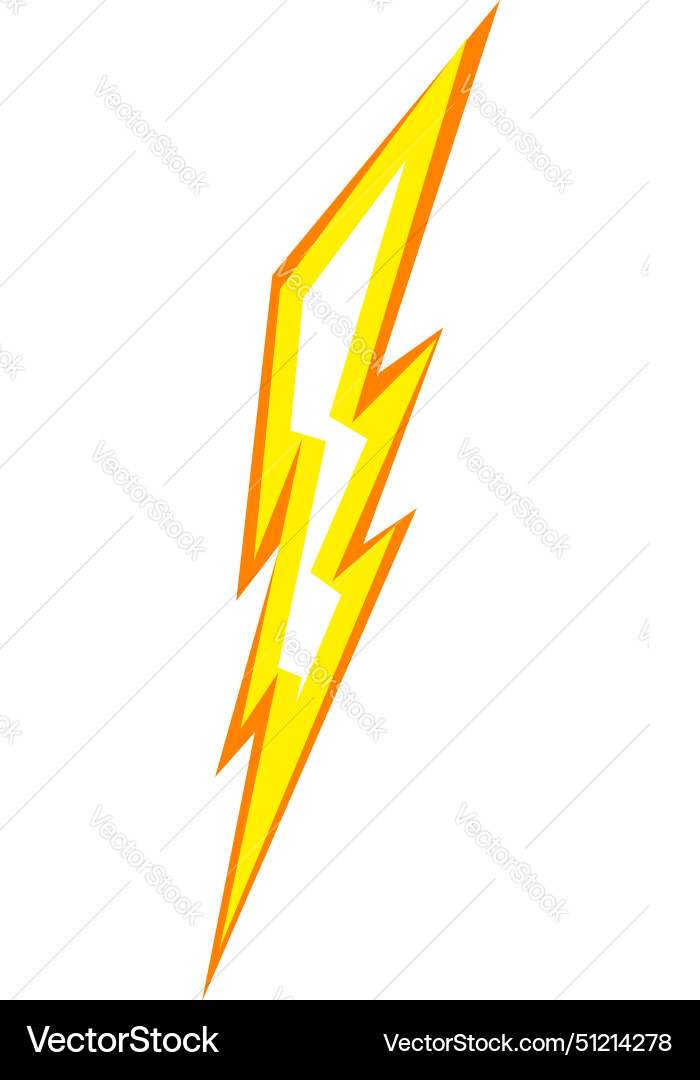 Speed power bolt icon cartoon charge shock Vector Image