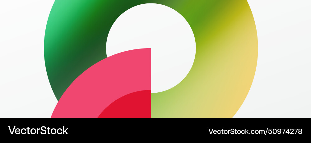 Trendy simple circle abstract background Vector Image