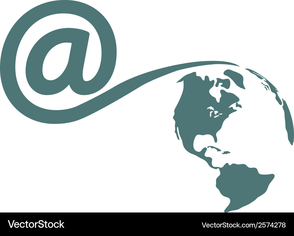 World internet symbol Royalty Free Vector Image