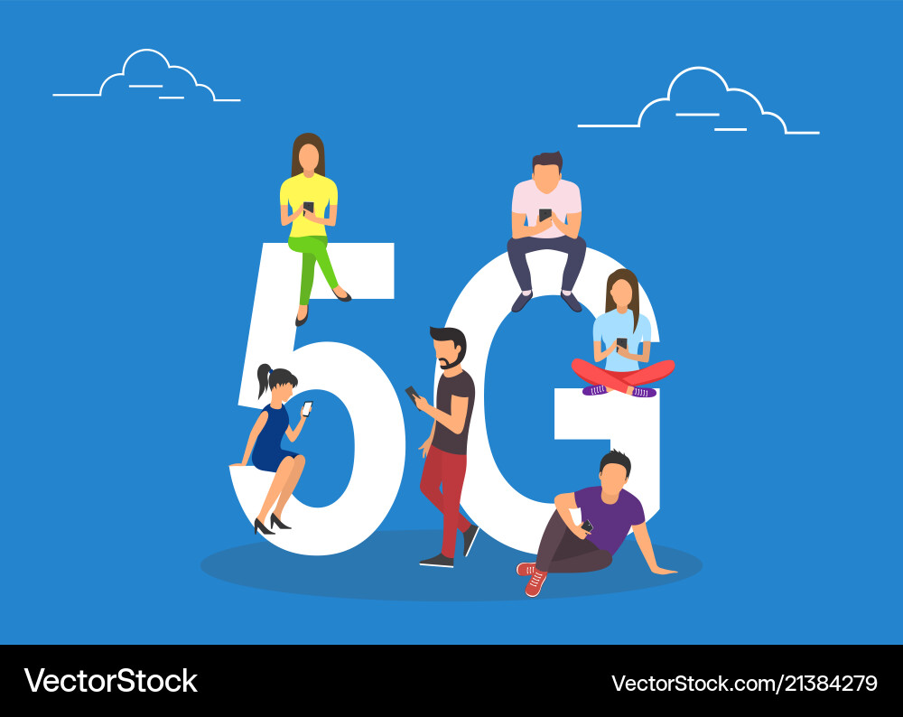 5G Technology & Connectivity Royalty Free Vector Image