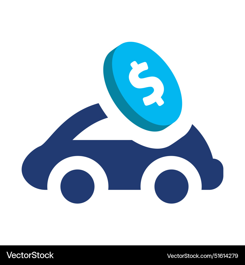 Car loan icon Royalty Free Vector Image - VectorStock