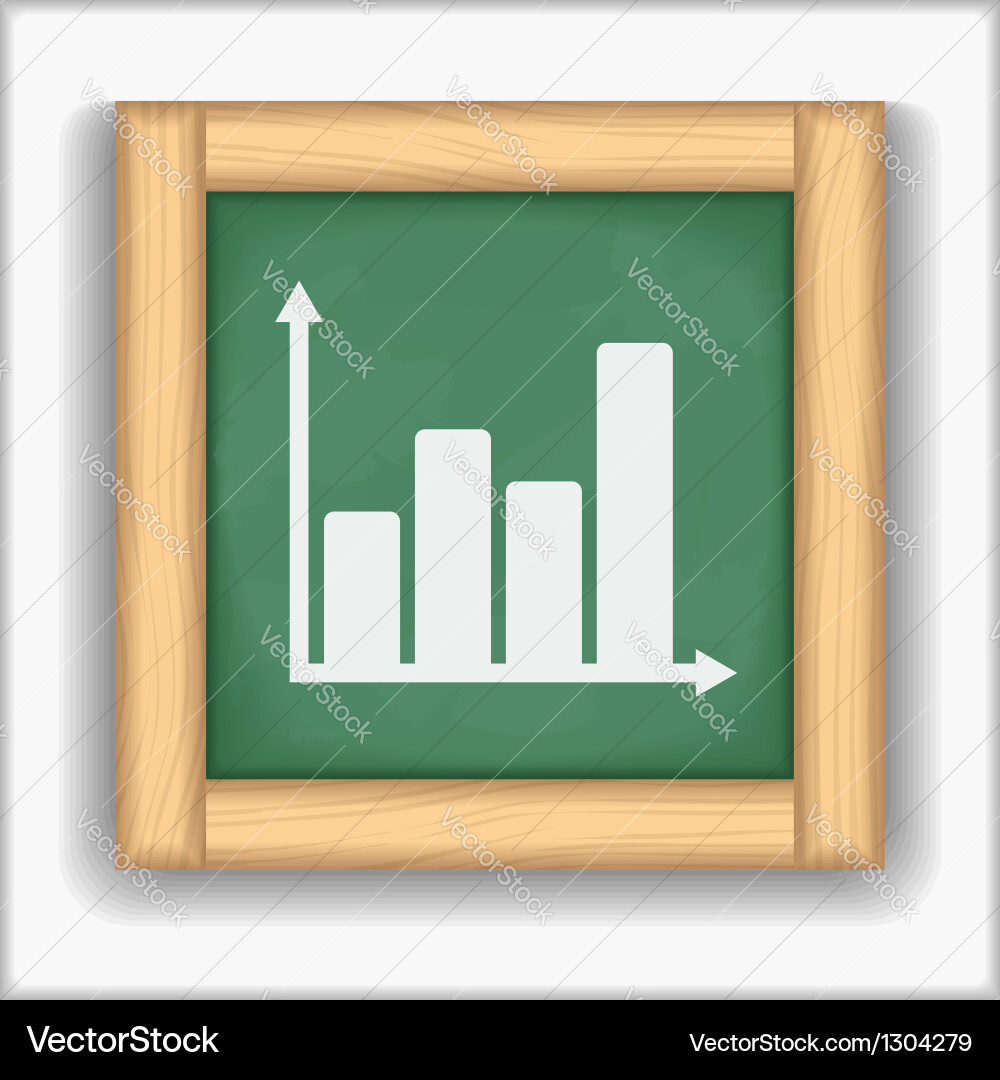 Chart icon Royalty Free Vector Image - VectorStock