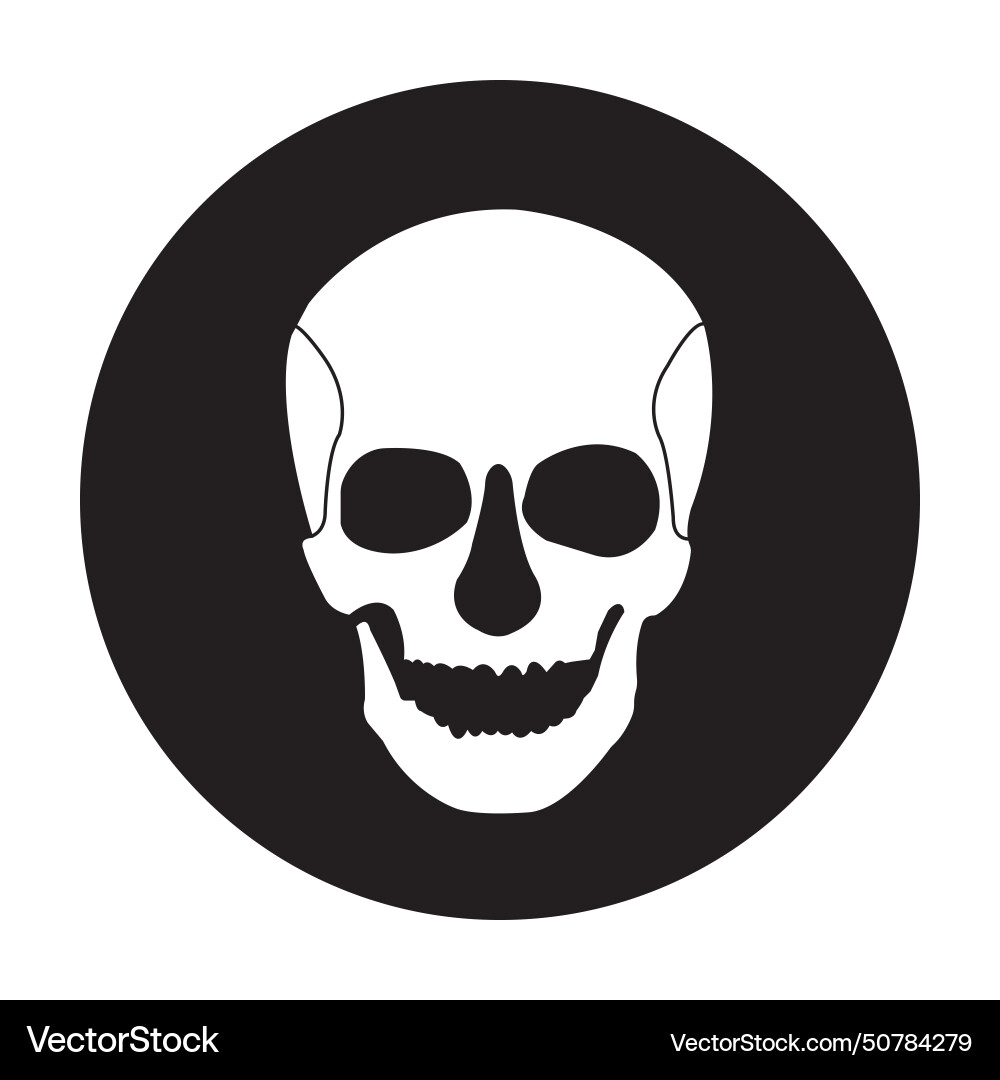 Human skull icon Royalty Free Vector Image - VectorStock