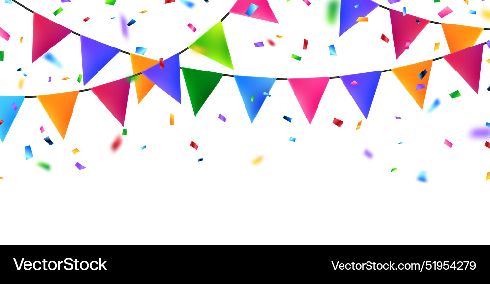Party flag background for celebration Royalty Free Vector