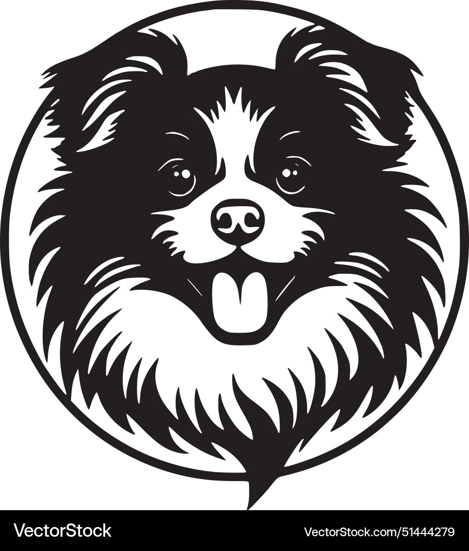 Pomeranian - high quality logo ideal Royalty Free Vector
