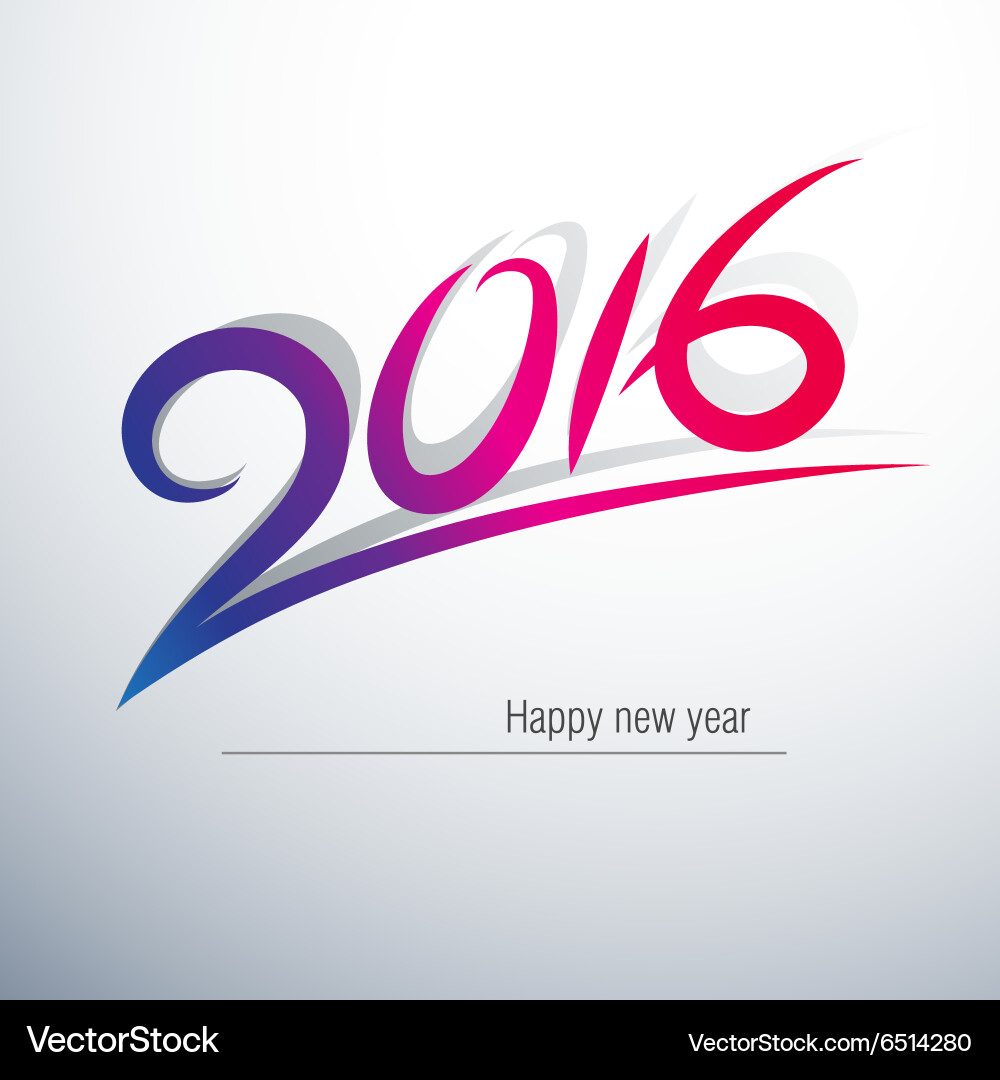 2016 Royalty Free Vector Image - VectorStock