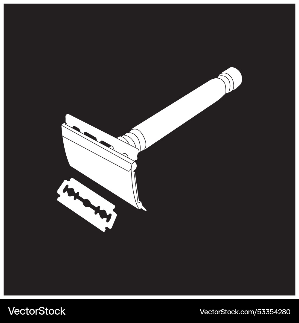 Beard razor icon design Royalty Free Vector Image