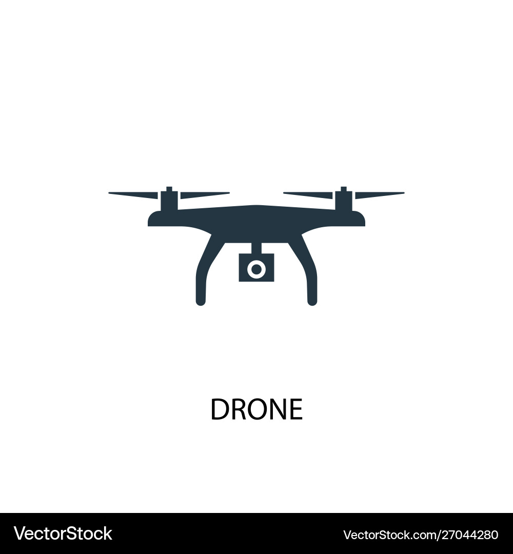 Drone icon simple element Royalty Free Vector Image