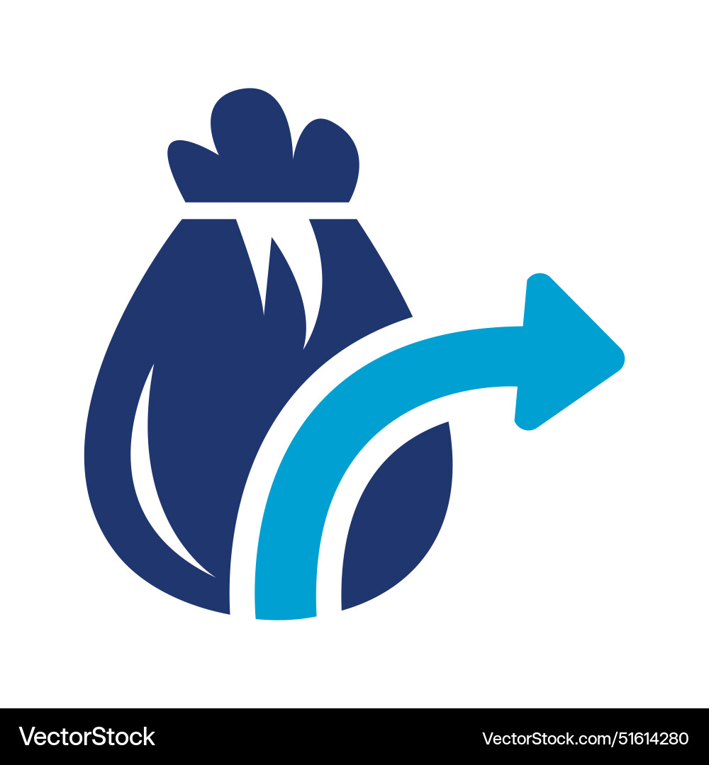 Expense or cost icon Royalty Free Vector Image