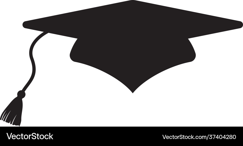 Graduation Cap with Tassel Royalty Free Vector Image