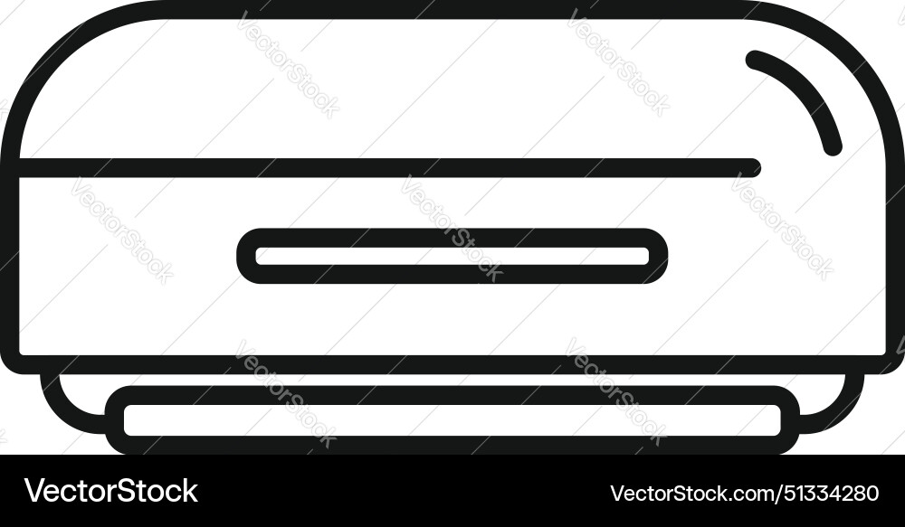 Modern minimalistic bread toaster line icon Vector Image