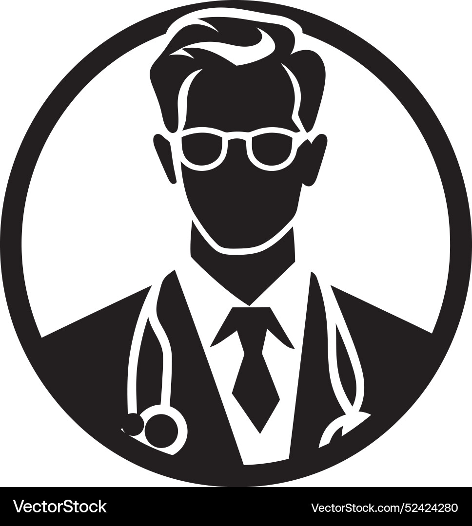 Portraying doctors impact perspectivesthe Vector Image