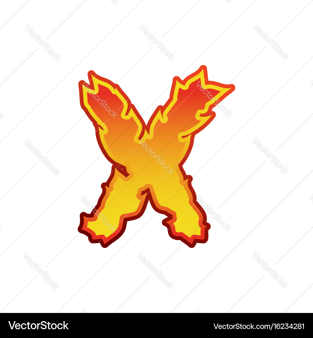 Letter X Fire