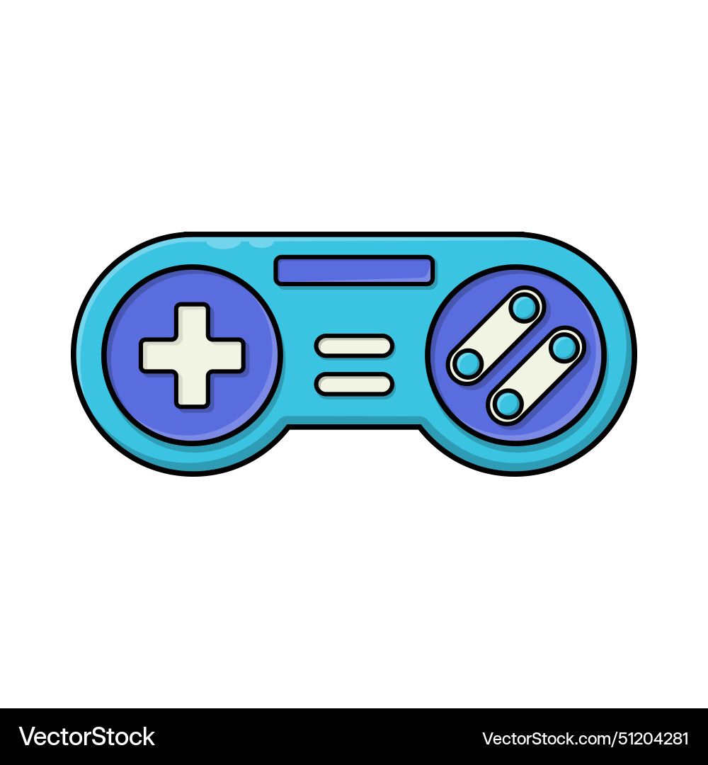 Retro style gamepad icon vintage Royalty Free Vector Image