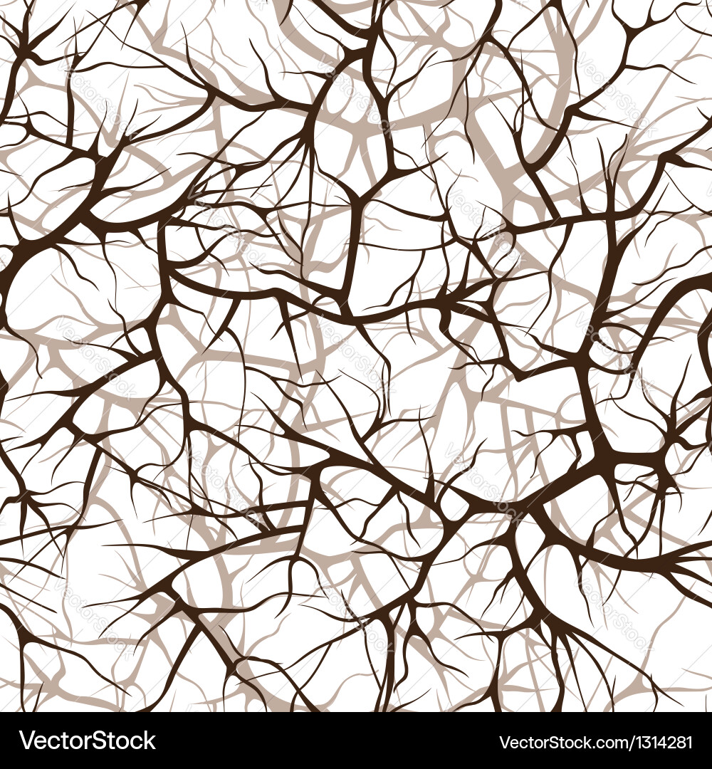 Seamless pattern interlacing of branches Vector Image