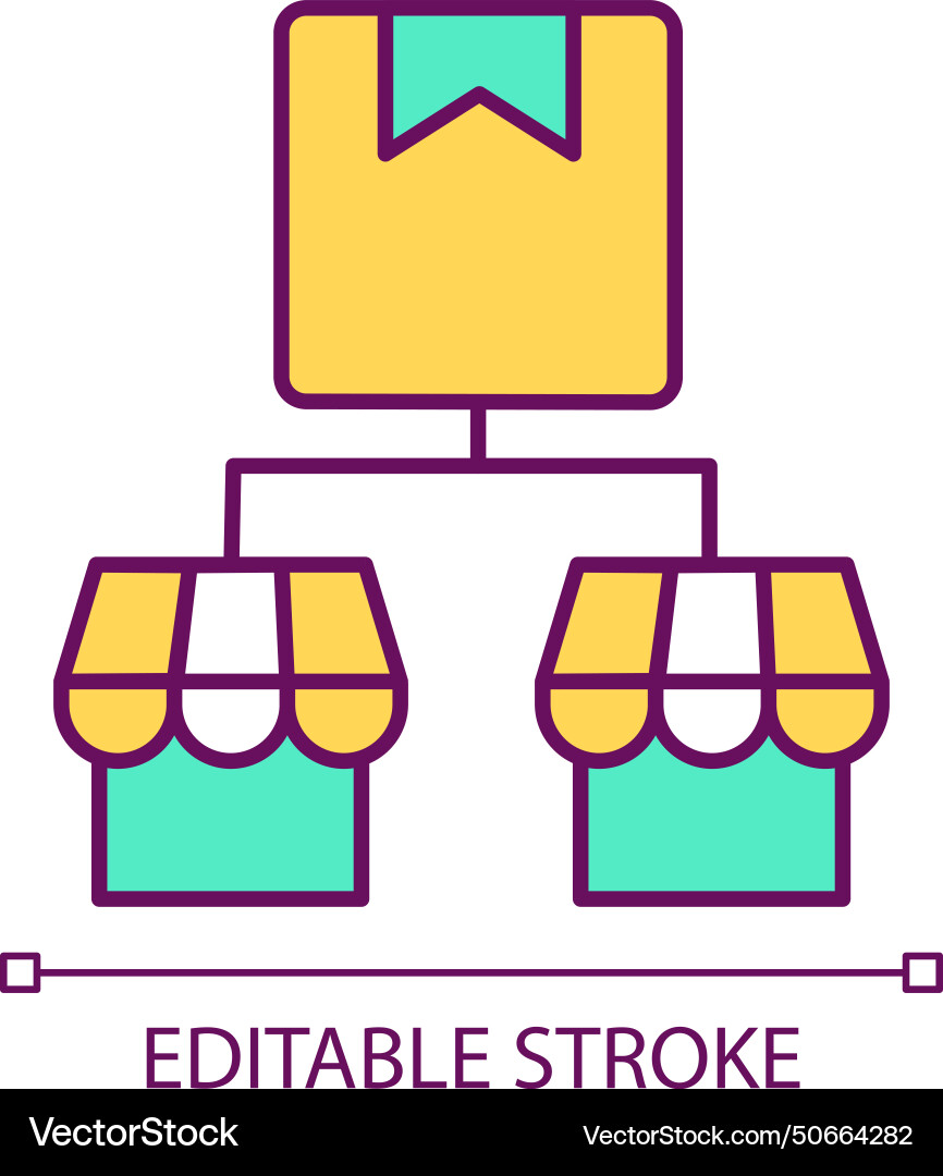 Composite supply rgb color icon Royalty Free Vector Image