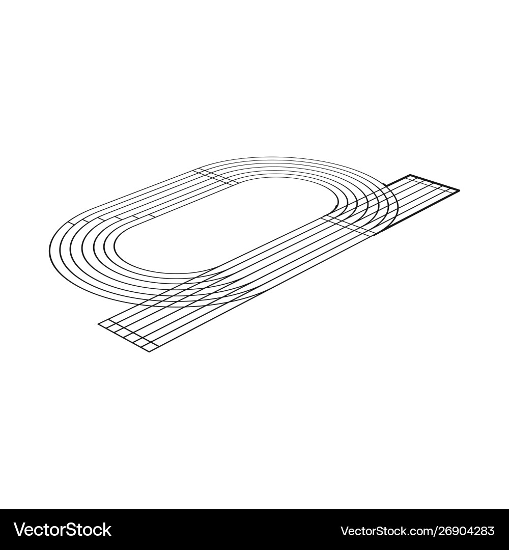 Athletic Track & Field Logo Royalty Free Vector Image