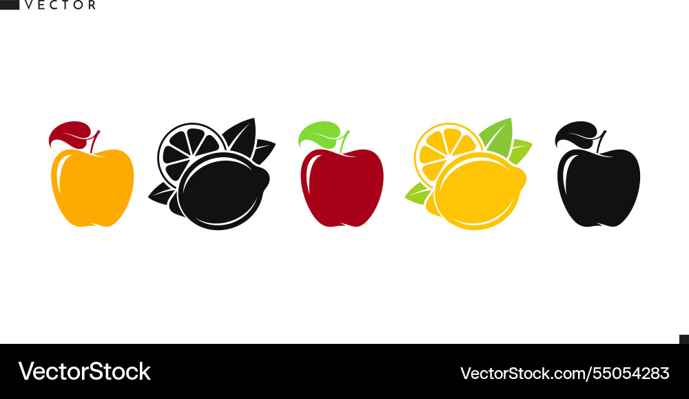 Fresh fruit Royalty Free Vector Image - VectorStock