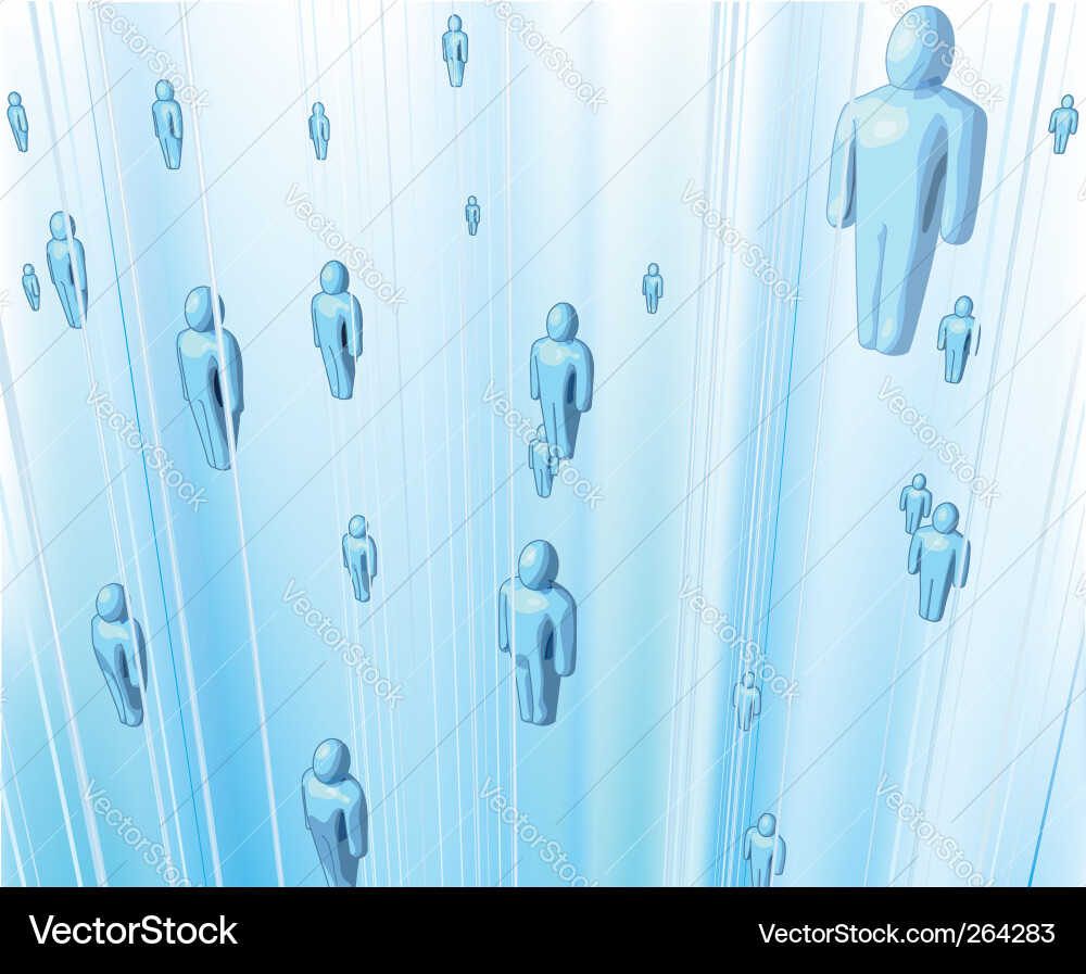 Network of people Royalty Free Vector Image - VectorStock