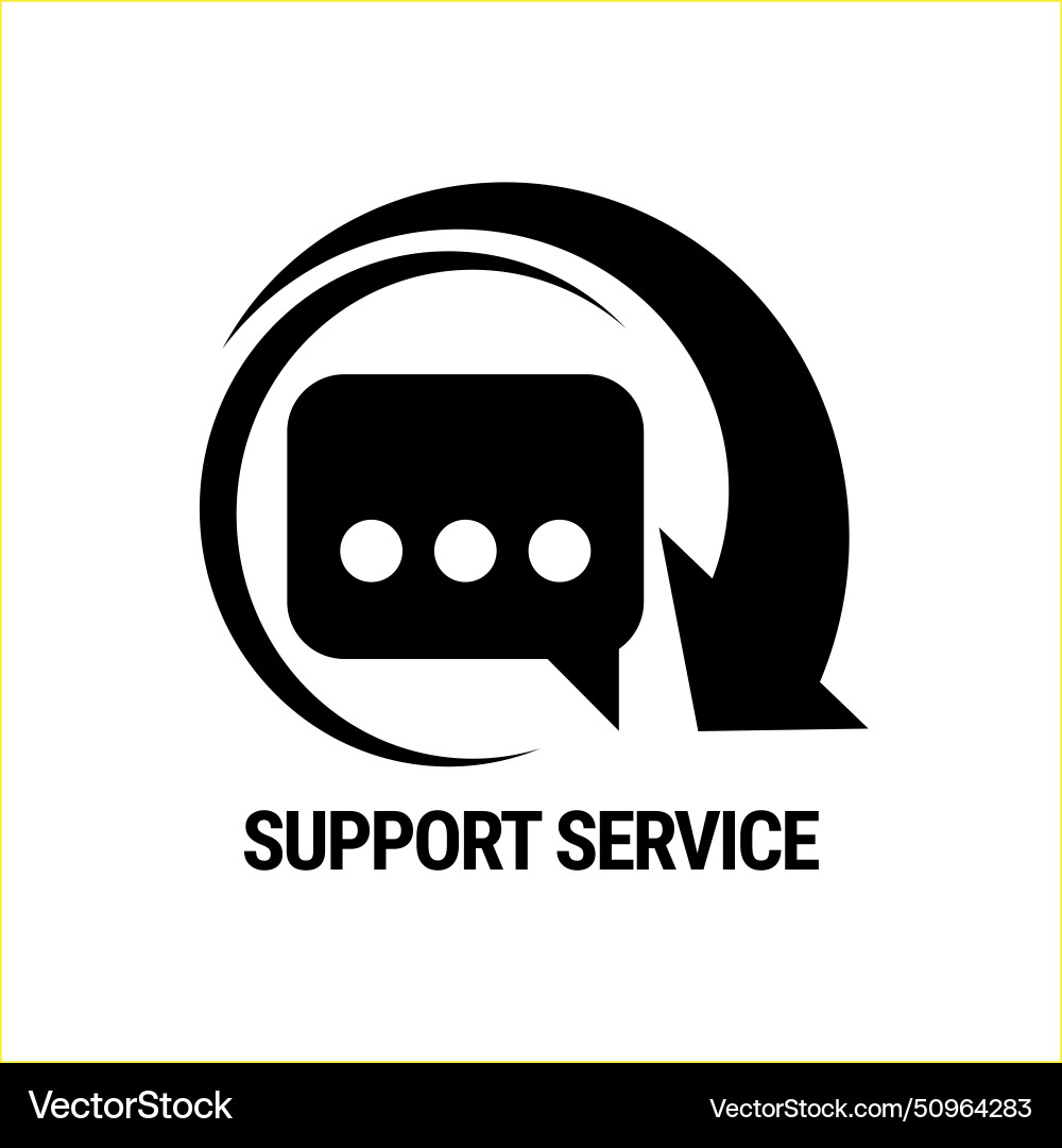 Symbol or emblem commercial support Royalty Free Vector