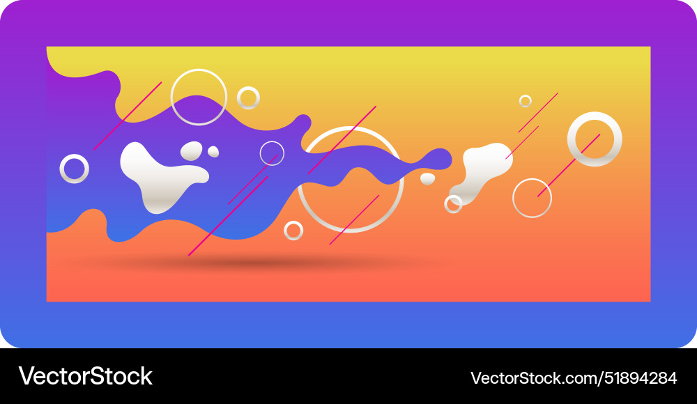 Background with abstract shapes a template Vector Image