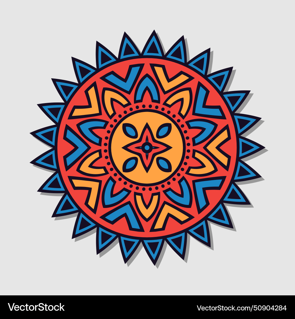 Flower mandala Royalty Free Vector Image - VectorStock